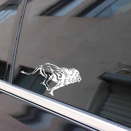Lion Car Sticker – Right Side Scratch Decoration Decal – Marif Creations