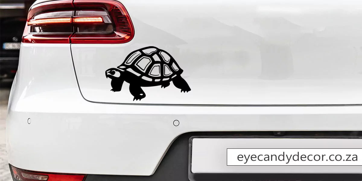 Angry Tortoise Car Sticker – Funny & Unique Vinyl Decal – Marif Creations