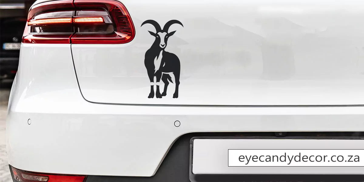 GOAT Vinyl Car Sticker – Greatest of All Time Decal – Marif Creations
