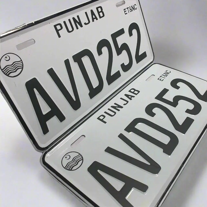 Embossed Replica Number Plates | Car & Bike Number Plates – Marif Creations