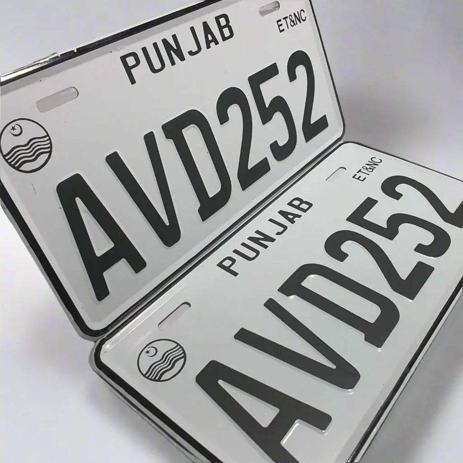 Embossed Replica Number Plates | Car & Bike Number Plates – Marif Creations
